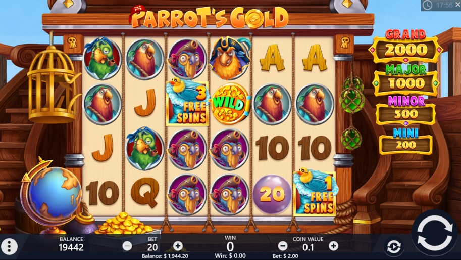 Parrot's Gold (RTP 95.98 % | PariPlay) Slot Review - GMBLRS.COM