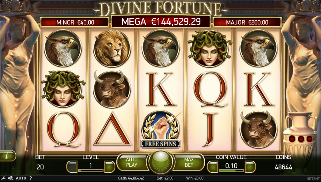Divine Fortune (RTP 96.59 % | NetEnt) Slot Review - GMBLRS.COM