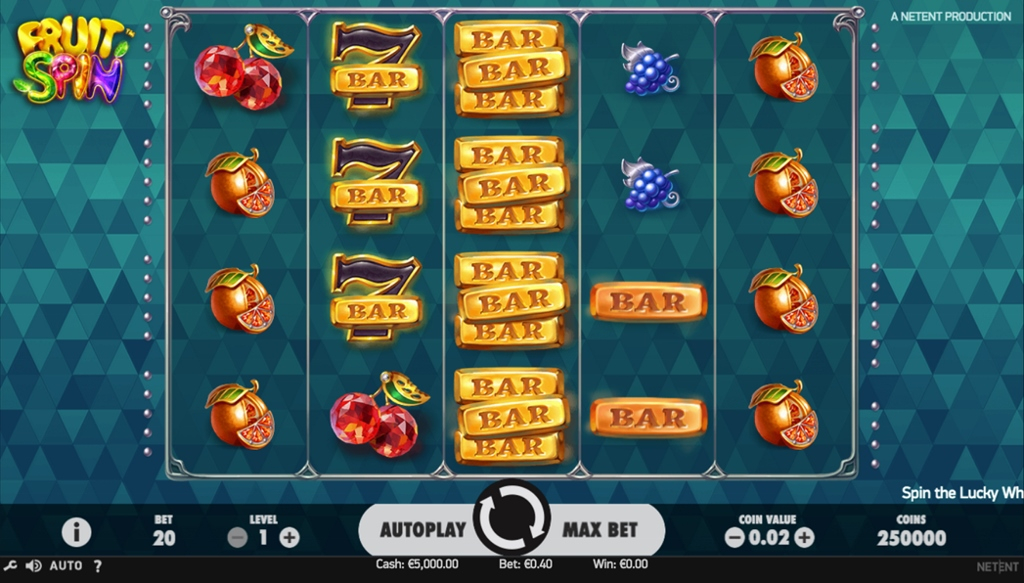 Fruit Spin (RTP 96.84 % | NetEnt) Slot Review - GMBLRS.COM