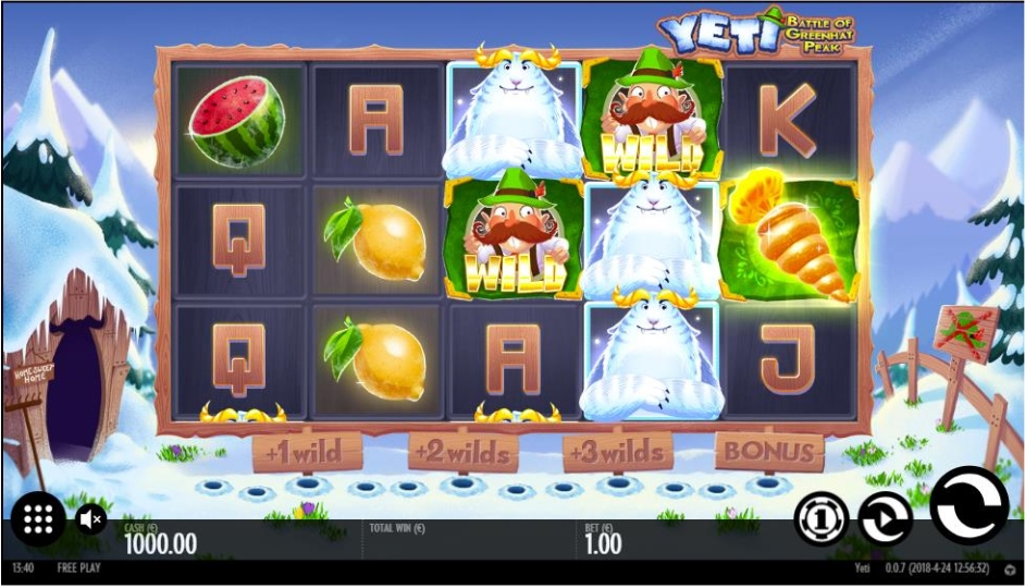 Yeti Battle of Greenhat Peak (RTP 96.10 % | Thunderkick) Slot Review ...