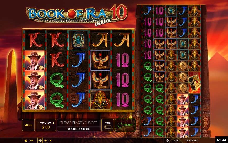 Book of Ra Deluxe 10 (RTP 95.02 % | Novomatic (Greentube)) Slot Review ...