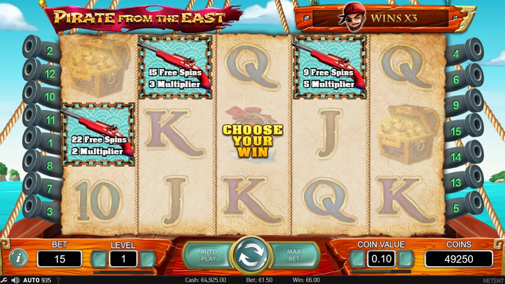 Pirate from the East (RTP 96.38 % | NetEnt) Slot Review - GMBLRS.COM