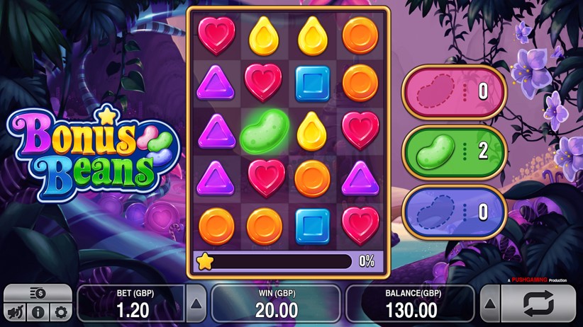 Bonus Beans (RTP 96.50 % | Push Gaming) Slot Review - GMBLRS.COM