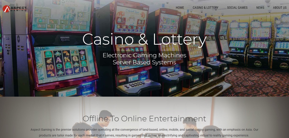 Aspect Gaming casinos and games - GMBLRS.COM