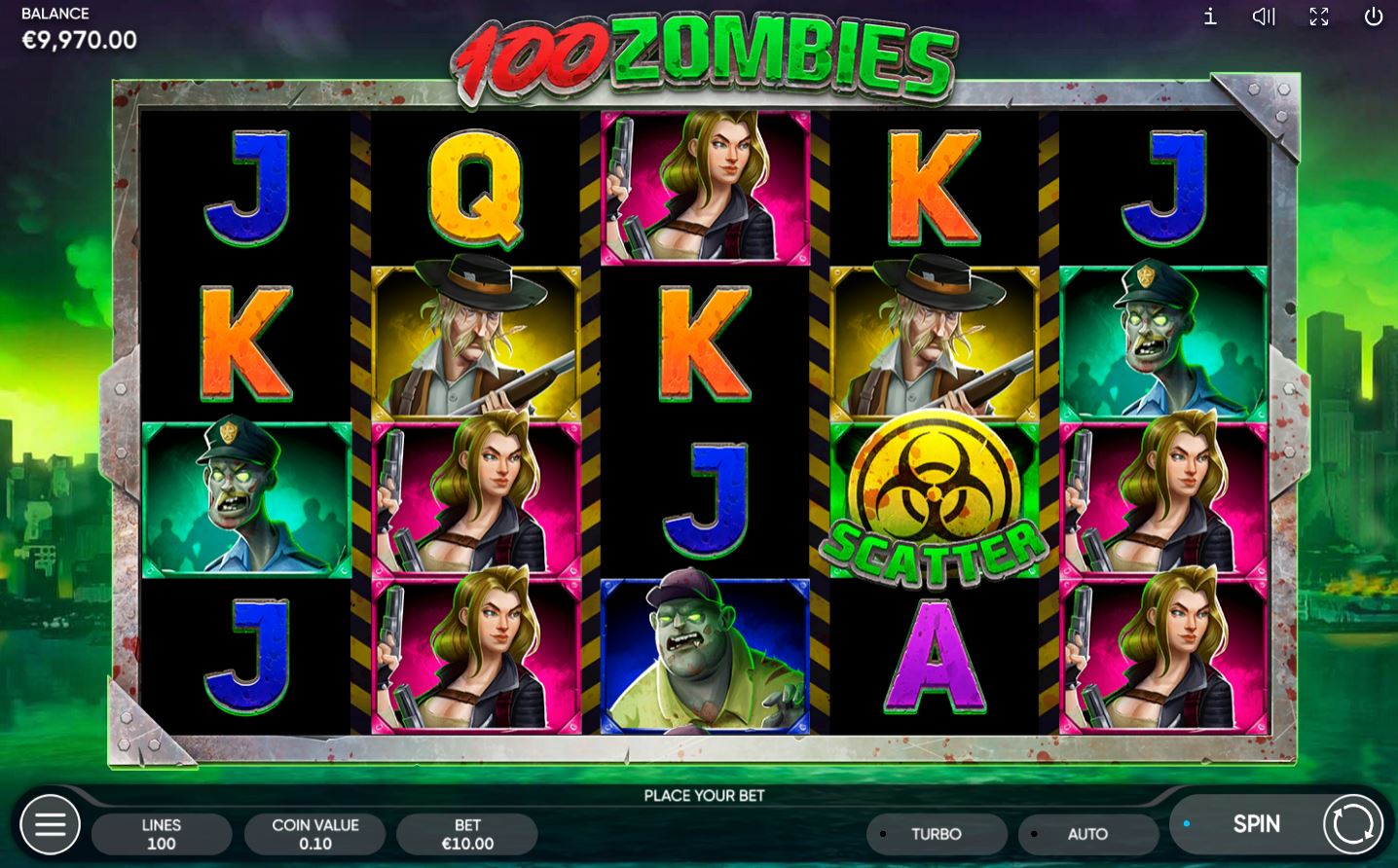 100 Zombies (RTP 96 % | Endorphina) Slot Review - GMBLRS.COM