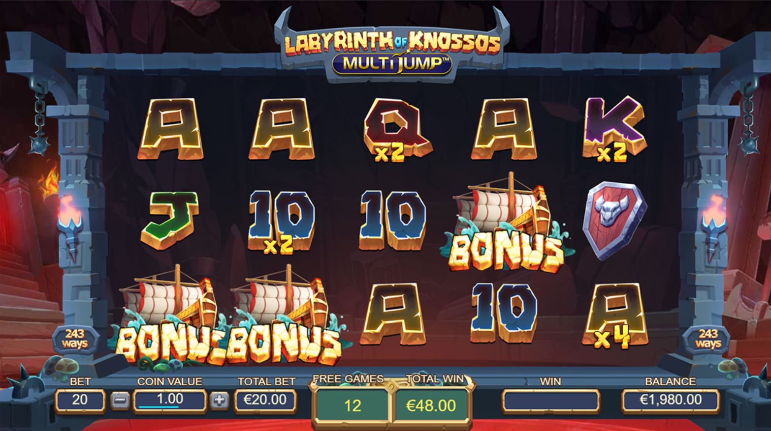 Labyrinth of Knossos Multijump (RTP 96.42 % | DreamTech Gaming) Slot ...