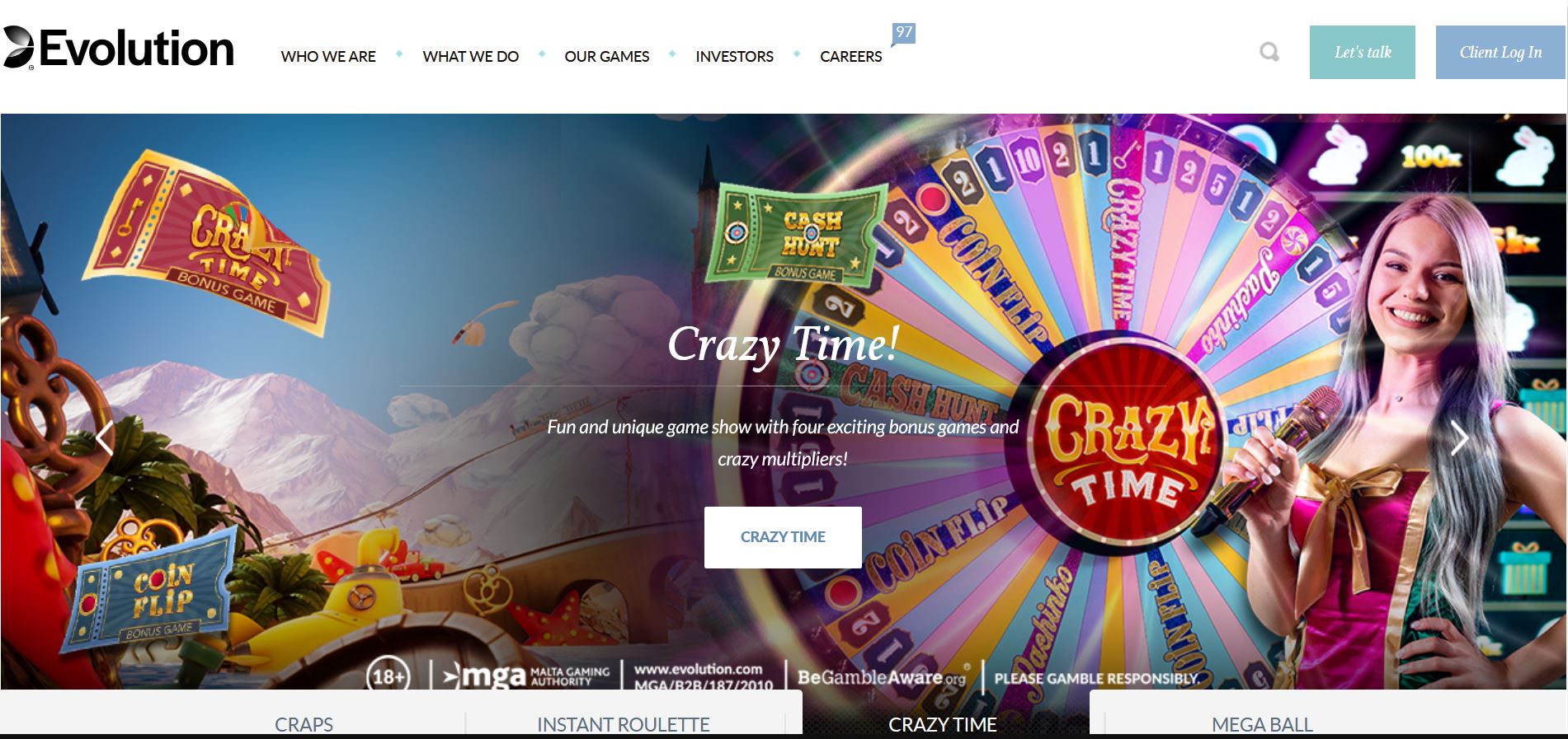 Evolution Gaming casinos and games - GMBLRS.COM