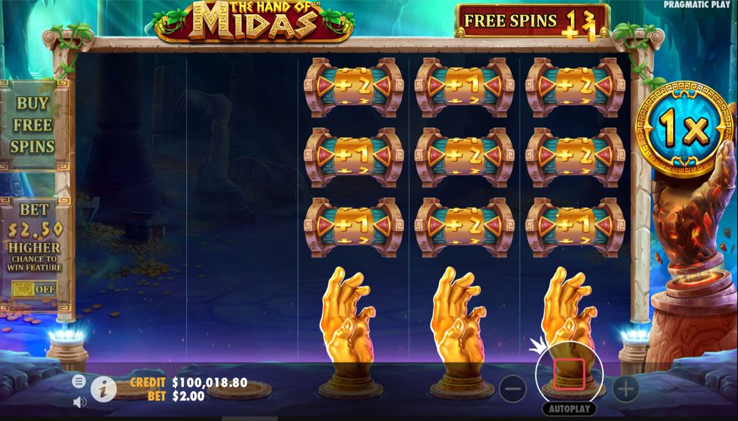 The Hand of Midas (RTP 96.54 % | Pragmatic Play) Slot Review - GMBLRS.COM