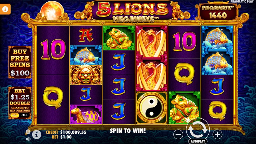 5 Lions Megaways (RTP 96.50 % | Pragmatic Play) Slot Review - GMBLRS.COM