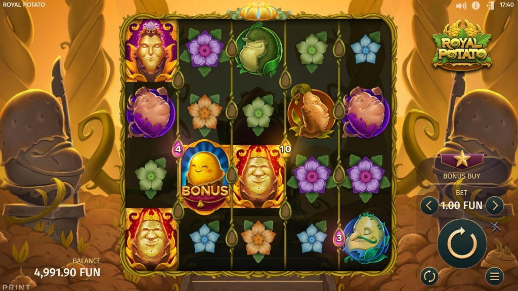 Royal Potato (RTP 96.29 % | Relax Gaming) Slot Review - GMBLRS.COM