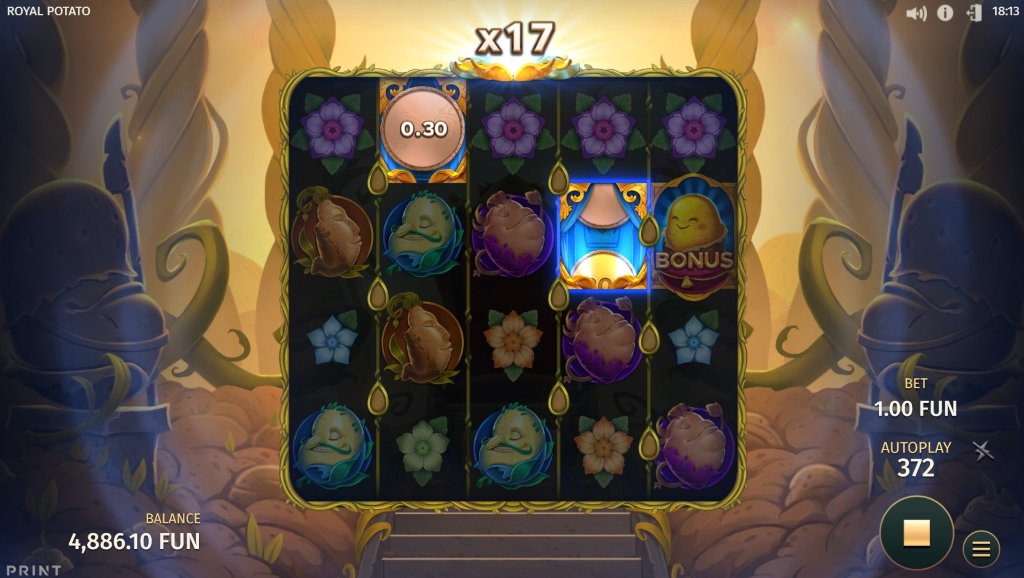 Royal Potato (RTP 96.29 % | Relax Gaming) Slot Review - GMBLRS.COM