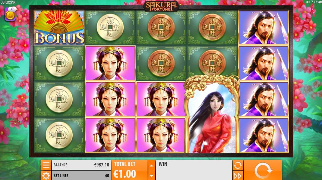 Sakura Fortune (RTP 96.58 % | Quickspin) Slot Review - GMBLRS.COM