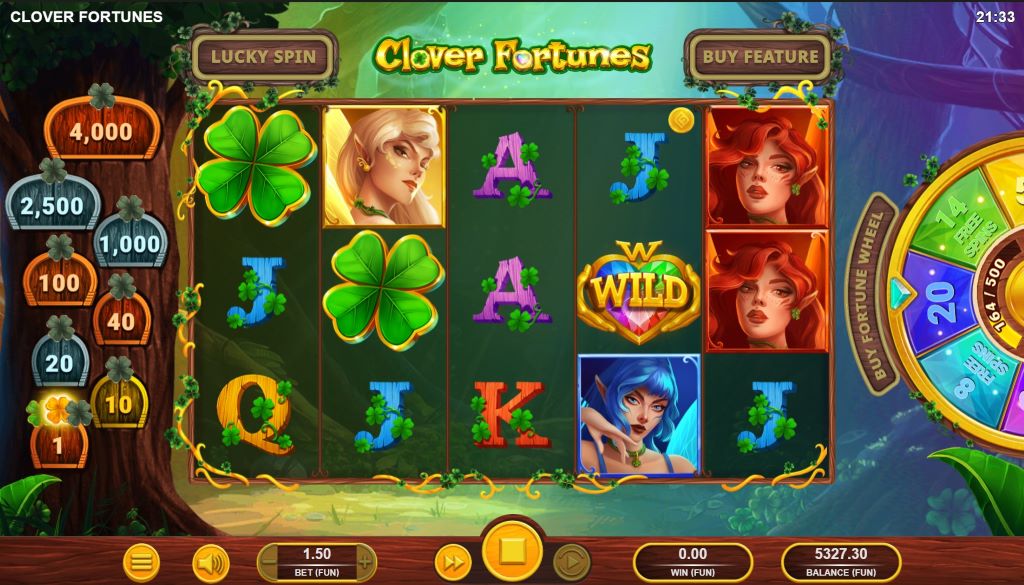 Clover Fortunes (RTP 95 % | Relax Gaming) Slot Review - GMBLRS.COM
