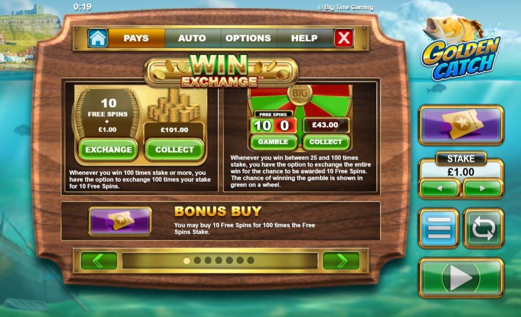 Golden Catch Megaways (RTP 96.53 % | Big Time Gaming) Slot Review ...