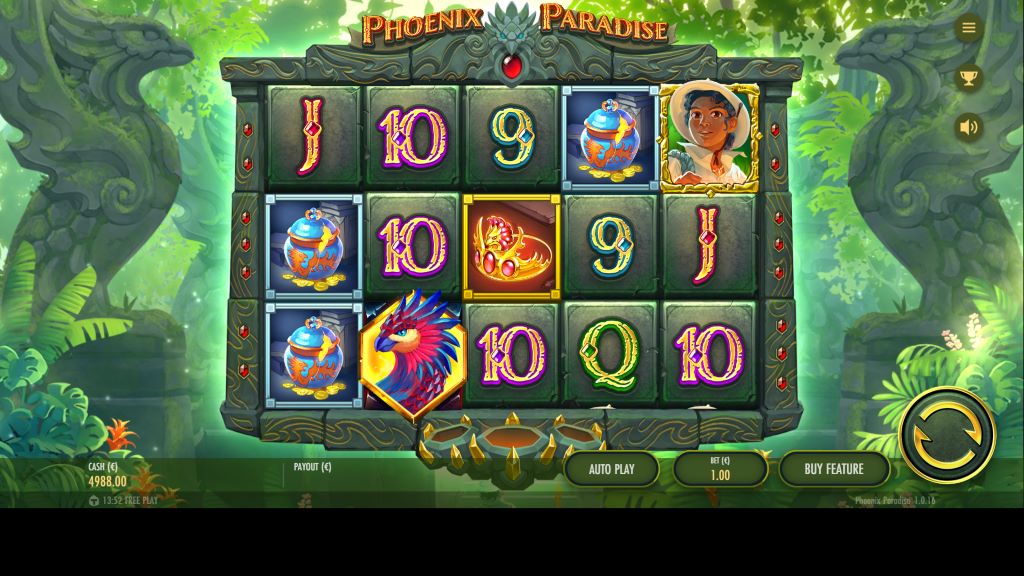 Phoenix Paradise (RTP 96.13 % | Thunderkick) Slot Review - GMBLRS.COM