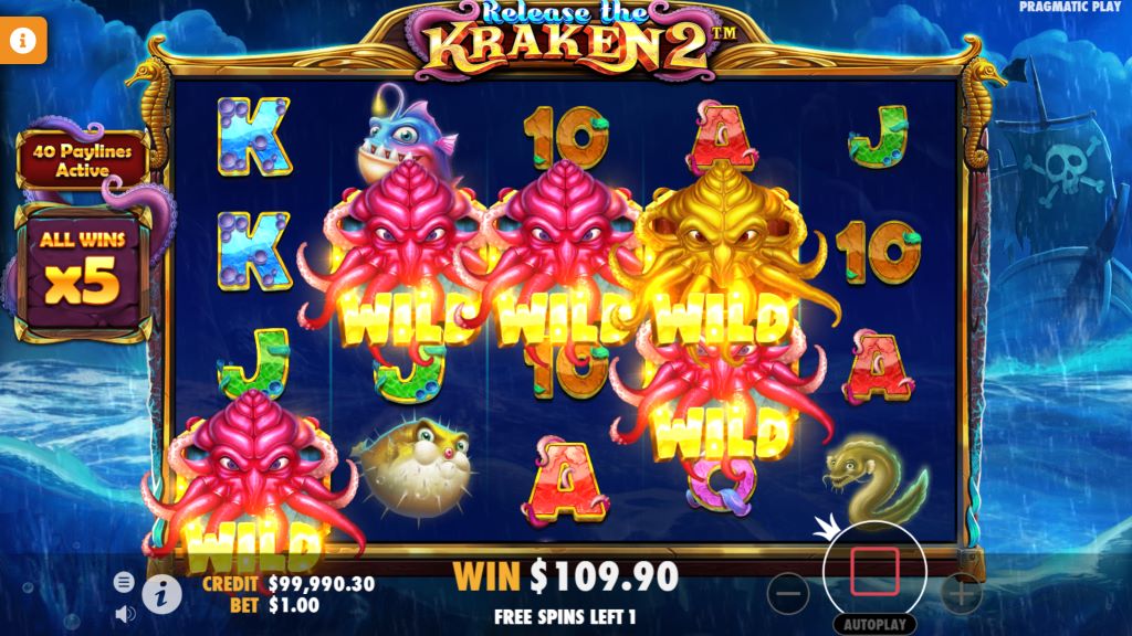 Release the Kraken 2 (RTP 96.50 % | Pragmatic Play) Slot Review ...
