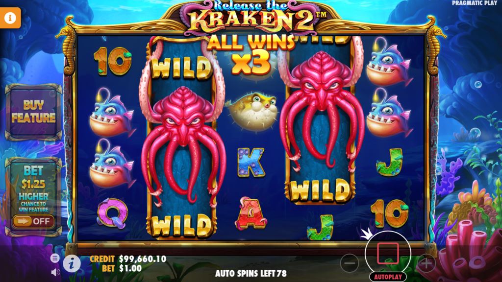 Release the Kraken 2 (RTP 96.50 % | Pragmatic Play) Slot Review ...