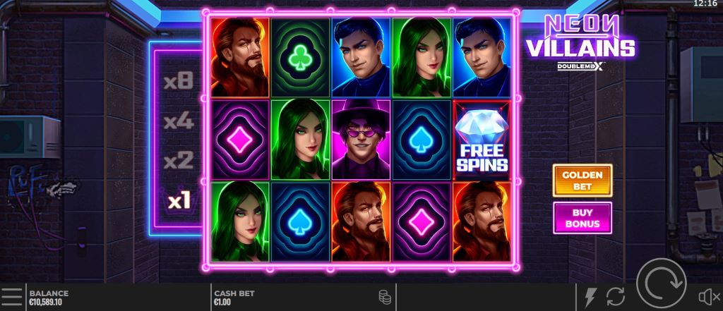 Neon Villains DoubleMax (RTP 96 % | Yggdrasil) Slot Review - GMBLRS.COM
