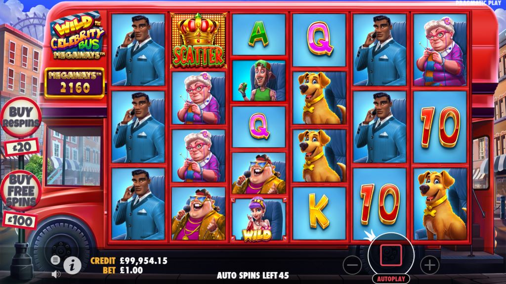 Wild Celebrity Bus Megaways (RTP 96.52 % | Pragmatic Play) Slot Review ...